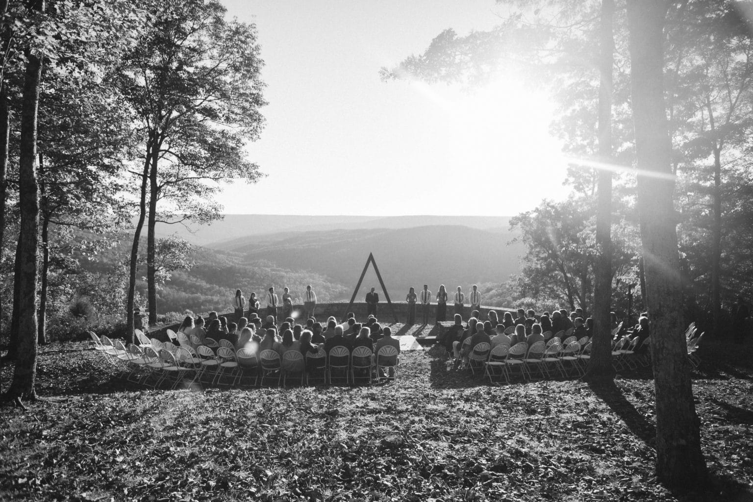 Autumn Sunset Wedding at Myer’s Point in Sewanee - OkCrowe Photography